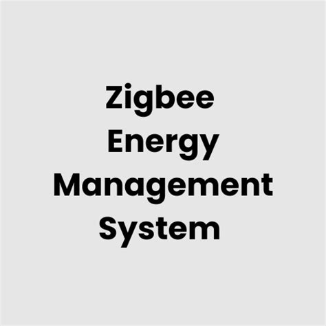 Zigbee Energy Management System Gao Tek