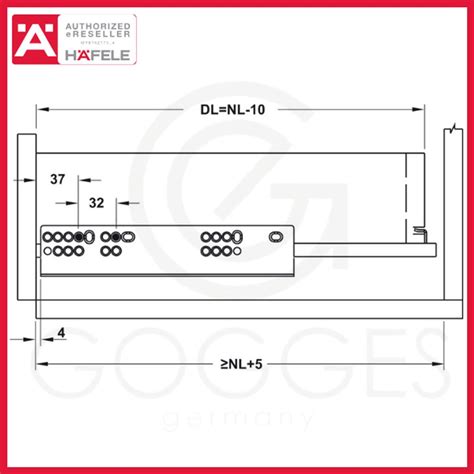 Hafele Drawer Slide Full Extension Gogges Hardware Sdn Bhd