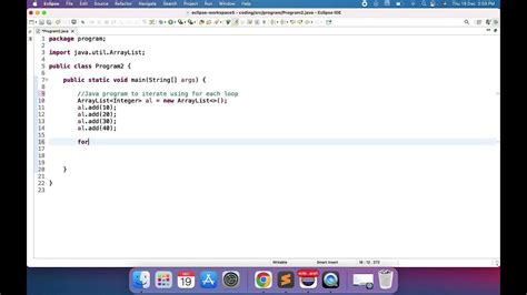Java Program To Iterate Array List Using For Each Loop Java Collection Youtube