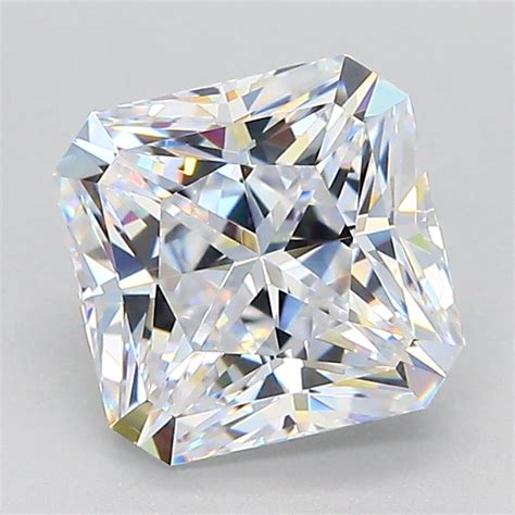 Simulated Diamond White Radiant Square Lannyte