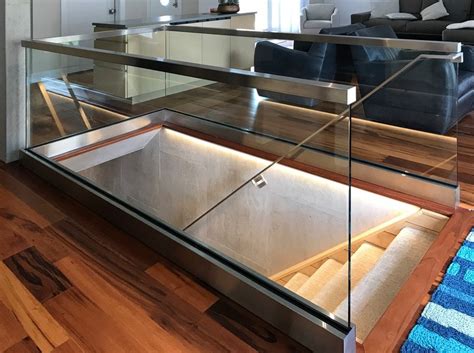 Glass Railings Creative Mirror And Shower