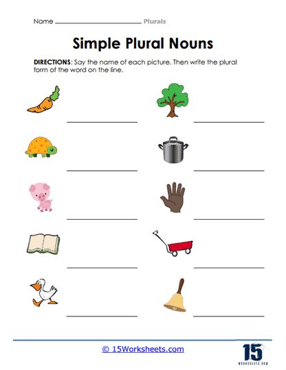 Adding S To Make Plural Nouns Worksheet By Teachers On A Trip Tpt