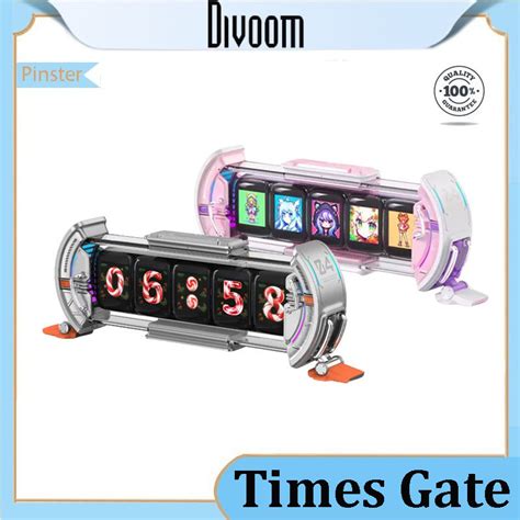 Divoom Times Gate ของตกแต่งโต๊ะ แบบมีสาย แบบสร้างสรรค์ | Shopee Thailand