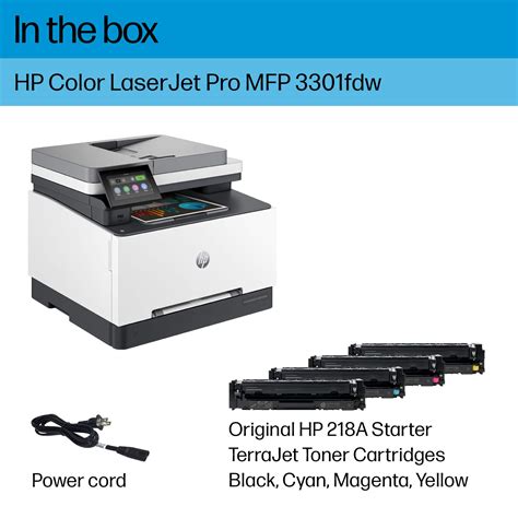 Hp Laserjet Pro Mfp 3301fdw Wireless Color All In One Laser Printer