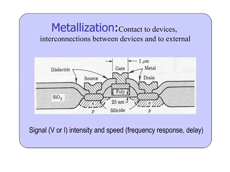 Ppt Metallization Contact To Devices Interconnections Between