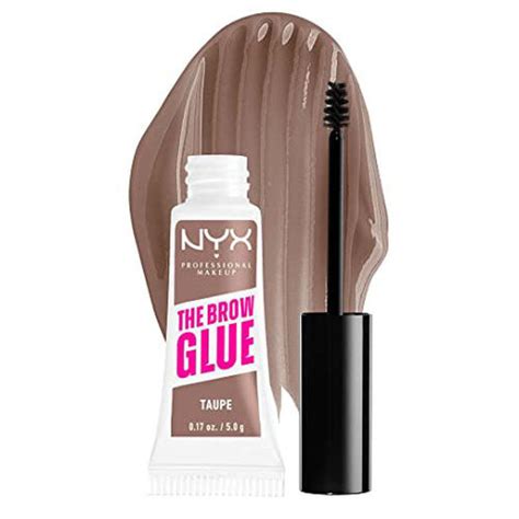GetUSCart NYX PROFESSIONAL MAKEUP The Brow Glue Extreme Hold Tinted Eyebrow Gel Taupe