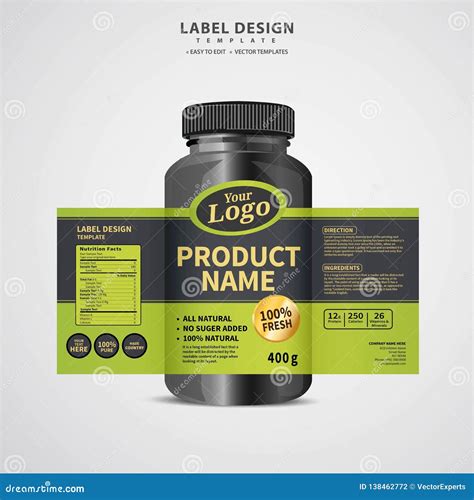 Bottle Label Package Template Design Label Design Mock Up Design