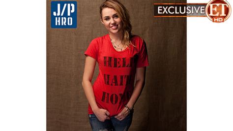 Miley Cyrus Teams With Sean Penn For Charity Entertainment Tonight