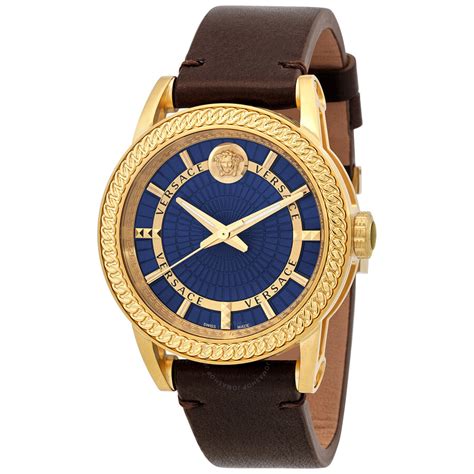 Versace Code Quartz Blue Dial Mens Watch Vepo00220 Watches Code