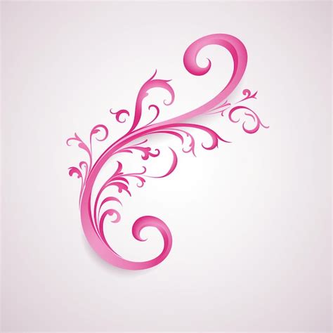premium ai image pink ribbon isolated on pure white background