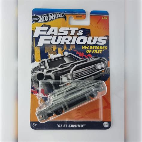 Машинка игрушечная коллекционная El Camino 1967 из фильма Форсаж Fastandfurious в масштабе 1 64