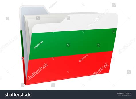 불가리아 플래그가 있는 컴퓨터 폴더 아이콘흰색 스톡 일러스트 2013558128 Shutterstock