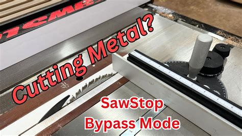Sawstop Bypass Explained Cutting Soft Metals With A Tablesaw Youtube