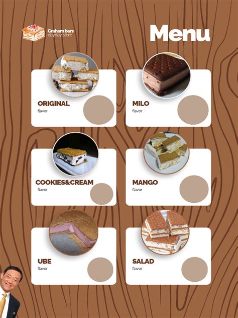 Peach Brown Elegant Minimalist Cookie Menu Pdf