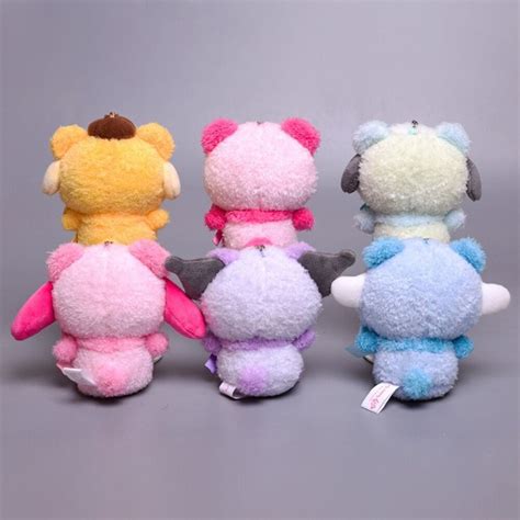 Coleção Sanrio 12cm Boneca De Pelúcia Brinquedo Plushie Kuromi Mini Moe