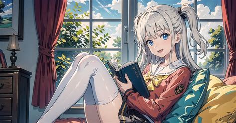 Ai生成 一起来看书吧 忧郁的雷桑のイラスト Pixiv