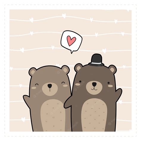 Cute Couple Doodle Wallpaper