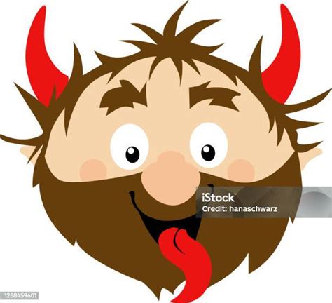 악마 아이콘 얼굴 머리 간단한 평면 디자인 일러스트 레이션 격리 에 화이트 감정에 대한 스톡 벡터 아트 및 기타 이미지 감정