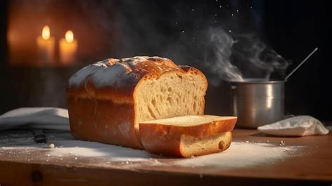 premium ai image loaf of bread generative ai