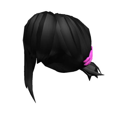 코비 블랙 애니메이션 머리 포니테일 Roblox