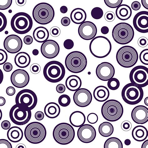 Geometric Elements Vector Pattern Seamless Design With Assorted Circles