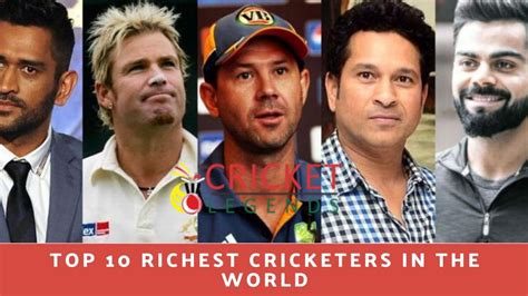 Top 10 Richest Cricket Player In The World Chetan Tm