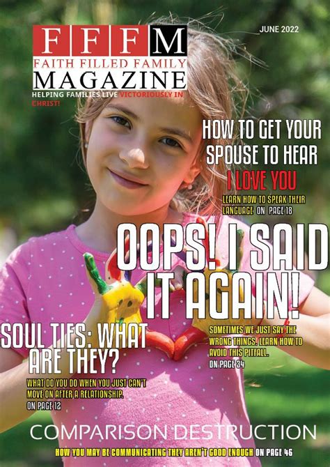 June Issue Just Released If You Have Ever Inadvertently Blurted