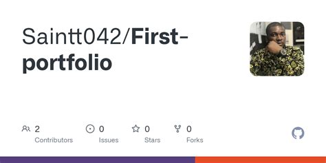 GitHub Saintt042 First Portfolio