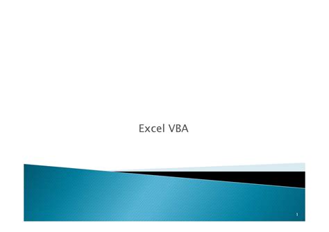 Formation VBA Excel VBA Macros et principes généraux Séance Structures Fonctions If