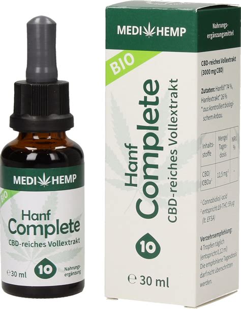 Medihemp Hanf Complete 10 CBD Öl 30ml ab 79 91 Preisvergleich