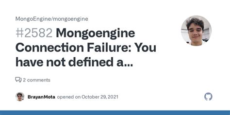 Mongoengine Connection Failure You Have Not Defined A Default Connection Issue