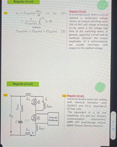 Solved Regular Circuit Universal Double Pulse Test Setting Chegg