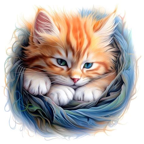 Premium Ai Image Cute Cat Cartoon Style