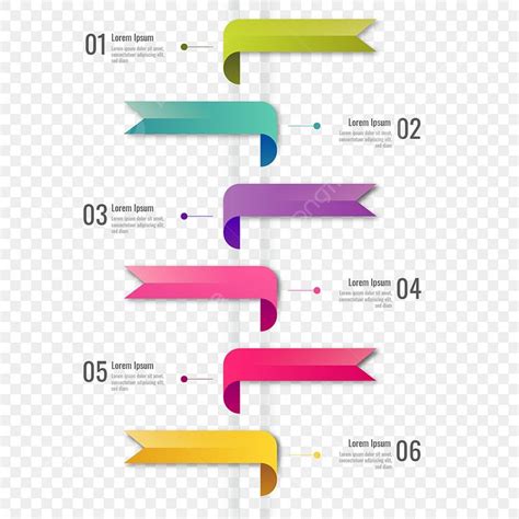 Timeline Infographic Diagram Vector Hd PNG Images Colorful Ribbon