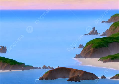 Unspoiled Islands With Lush Growing Plants Background Nature Island Plants Background Image