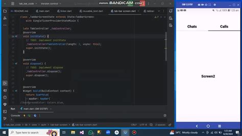 designing a tab bar screen in flutter shawana aslam posted on the
