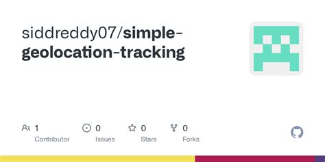 Github Siddreddy07simple Geolocation Tracking