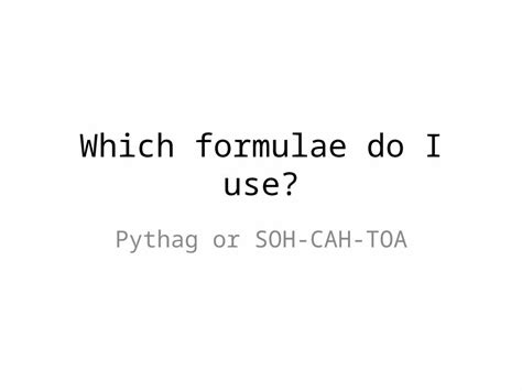 Pptx Which Formulae Do I Use Dokumen Tips