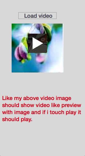 ios display selected video from gallery as preview stack overflow