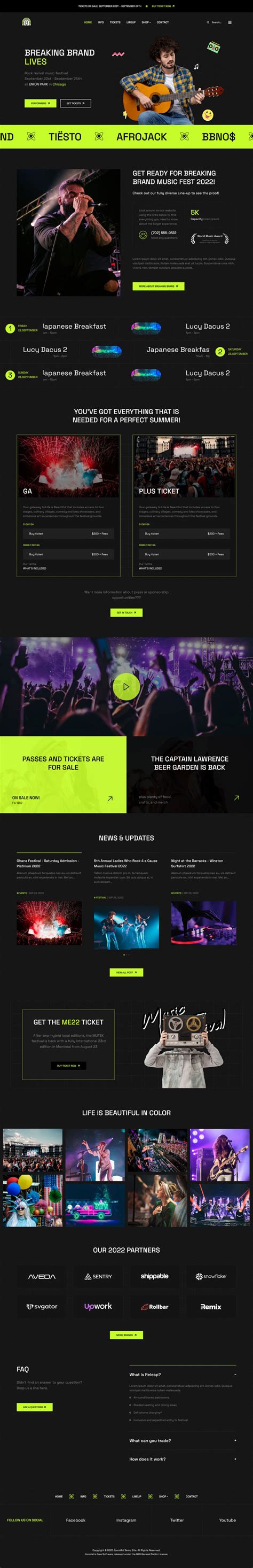 joomlart festival v1 1 2 festival template for joomla