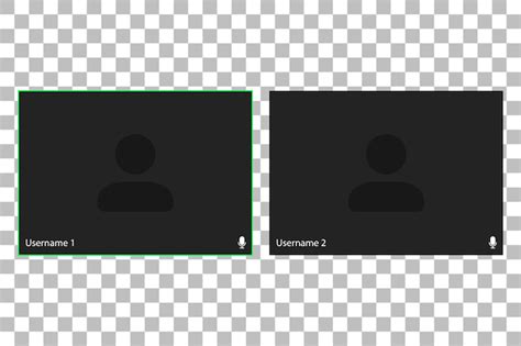 Premium Vector Video Conferencing User Interface Video Call Screen Interface Template