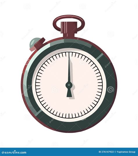 Stopwatch Countdown Concept Chronometer Clock Analog Chronometer Cartoon Vector