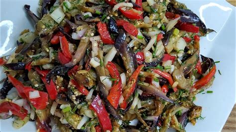 Вкусный салат из баклажанов Delicious Eggplant Salad Youtube