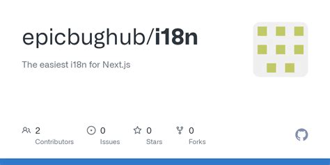 Github Epicbughubi18n The Easiest I18n For Nextjs