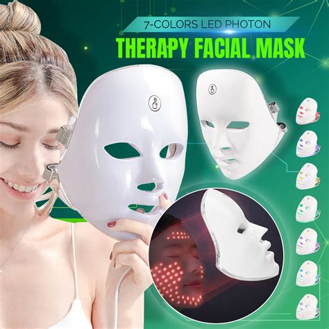 SkinNu 7-Colors LED Photon Therapy Facial Mask – Hazel Chrysanth