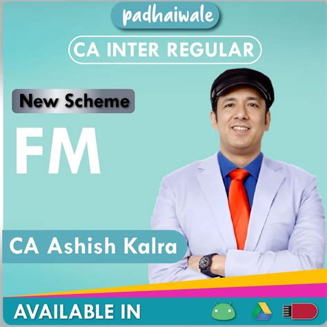 Ca Inter Fm Regular Batch By Ca Ashish Kalra At ₹ 7500 00 In Dhanbad