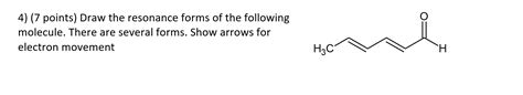 Solved Points Draw The Resonance Forms Of The Chegg