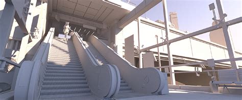 课堂示范 3d辅助场景插画 三渲二花名黄小虎 站酷zcool