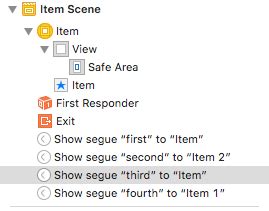 Ios What Is Item In Containerviewcontroller Stack Overflow