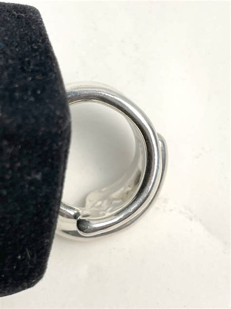 Gorgeous Modernist Style Crossover Bypass Ring By E Gem
